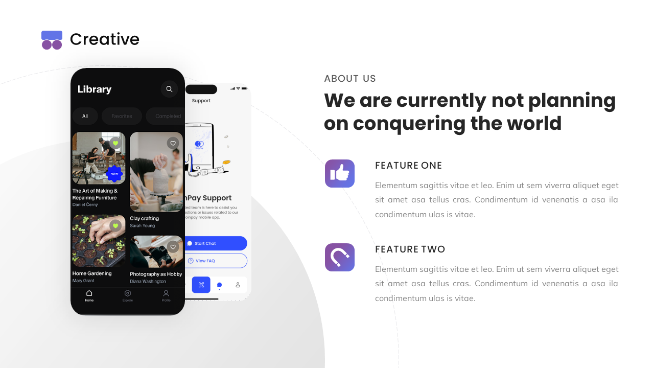 Creative Mobile App And Saas Powerpoint Template Presentation Templates